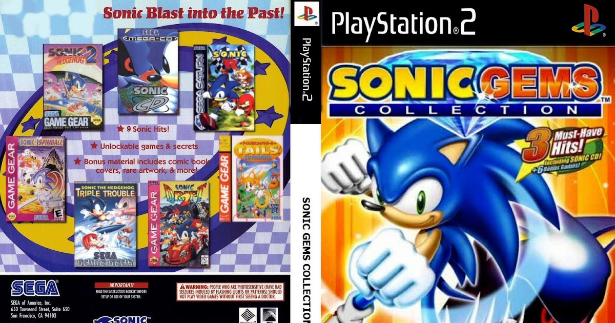 ps2: Sonic Gems Collection - PS2 | NTSC